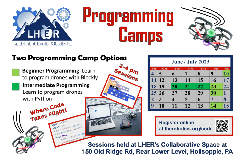 Code Camps - Laurel Highlands Education & Robotics
